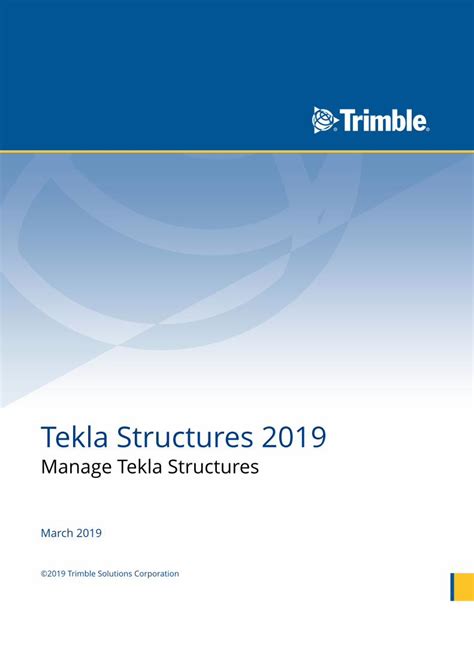 Pdf Manage Tekla Structures · Tekla User Assistance Provides Help