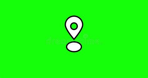 Round Geo Map Direction Location Pin Animated Animated Icon Of A