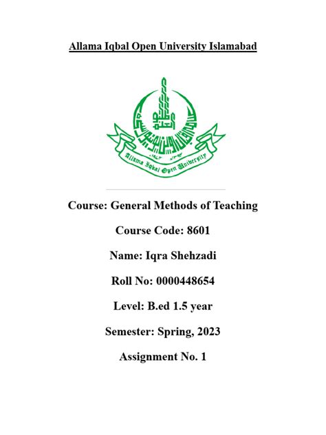 assignment 1 8601 pdf inquiry based learning project based learning