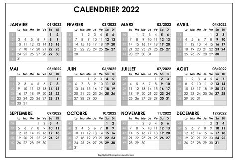 Calendrier Excel Et Pdf Pratique Modifiable Et Gratuit Images