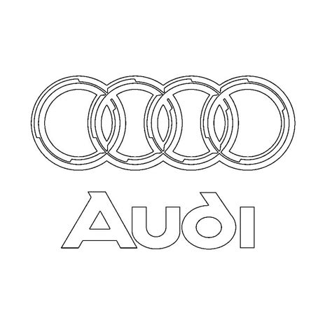 Kolorowanka Audi Logo Pobierz Wydrukuj Lub Pokoloruj Online Już Teraz