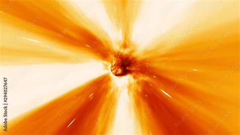 Fly Through Fiery Wormhole Vortex Inferno And Burning Hot Red White