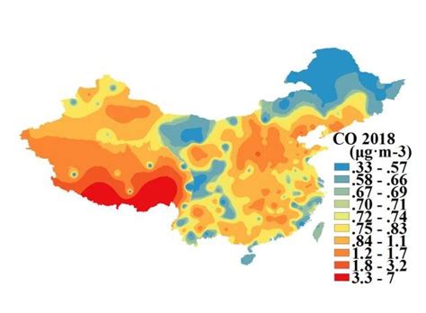 The Spatial Temporal Variation Of The Mass Concentration Of Co In