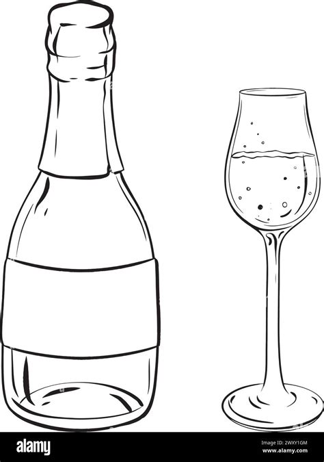 Woman Hand On Wine Glass Stock Vector Images Alamy