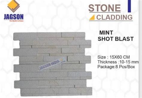 Matte Mint Shot Blast Stone Cladding At Rs 105 Sq Ft In Rewari Id