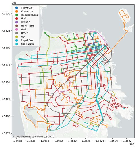 San Francisco Cable Car System Map Maps Directions Pier 39 Marina