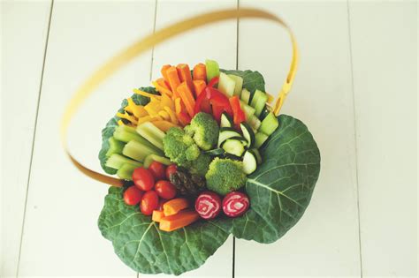 Vegetable Easter Basket Fun Edible Easter Centerpiece