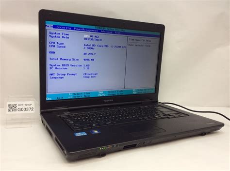 【傷や汚れあり】ジャンク Toshiba Dynabook Satellite B651e Pb651ebnukea51 Intel