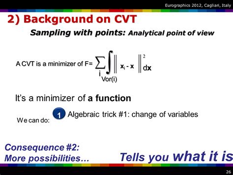 Centroidal Voronoi Tessellations For Graphs Eurographics 2012 Ppt