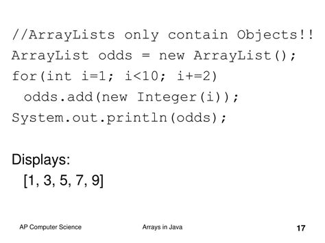 Ppt Arrays And Arraylists Powerpoint Presentation Free Download Id