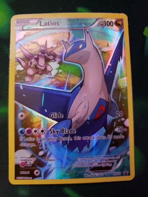 Pokemon TCG Card Black Star Nintendo XY Promo Full Art Latios XY Values MAVIN