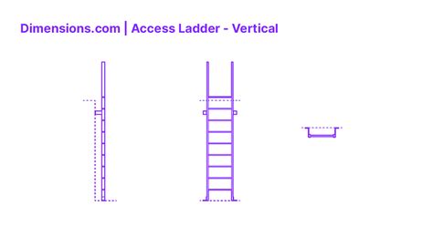 Access Ladder Vertical Dimensions And Drawings