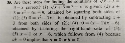 Why Is This A Wrong Procedure Logicwise Thats What The Answer Says