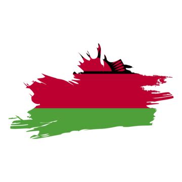 Malawi Flag Watercolor Painted Brush Vector Desing Malawi Flag Brush