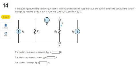 Solved In The Given Figure Find The Norton Equivalent Of