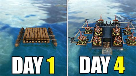 Ark How To UPGRADE Any Raft Base Start To End YouTube