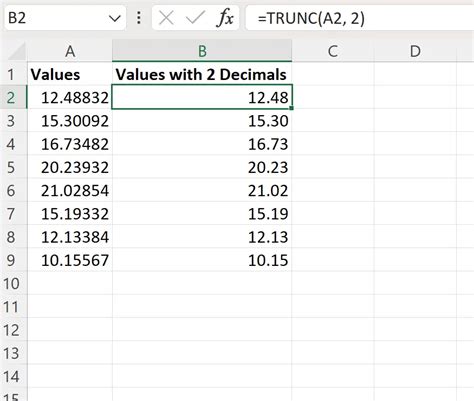 Excel：如何在不四舍五入的情况下显示两位小数 Statorials