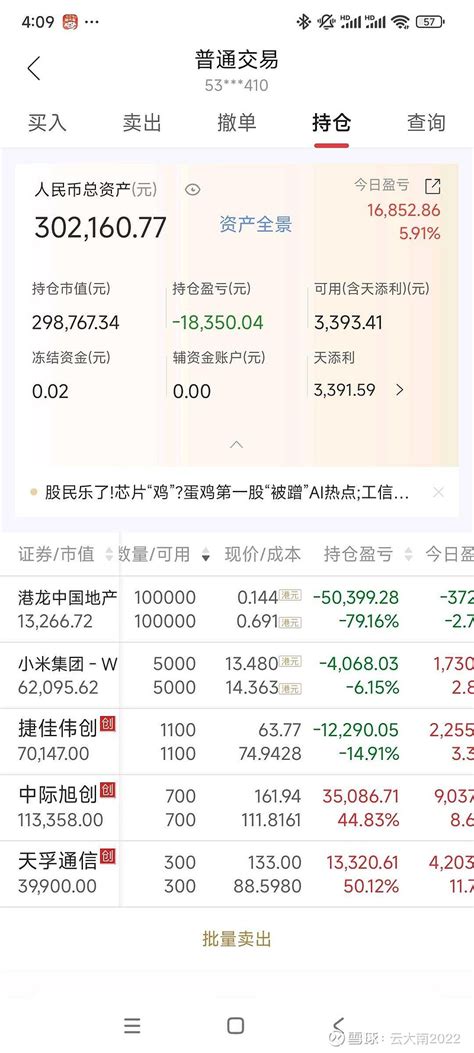 大南雪球实盘记录第470天 今天个人账户盈利16852元，雪球实盘记录至今累计亏损678万元。昨天沪指结束了八连阳，今天大盘轻装上阵，顺利