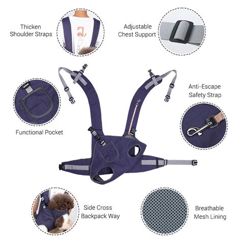 Badu Bg Раница за носене на кучета Регулируеми външни носачи за домашни