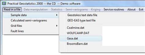 Tutorial For Lognormal Statistical Analysis Using Practical Geostatistics Teaching Software