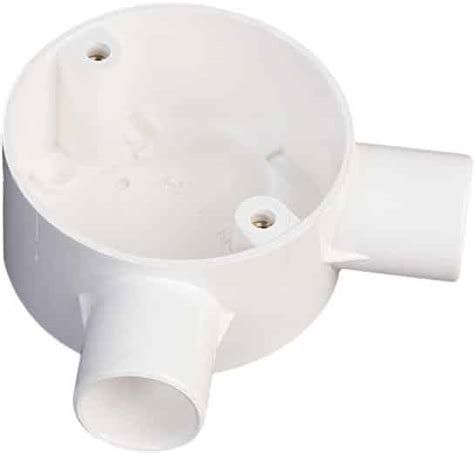 Univolt Circular Junction Box Angle Box White Cb20awh Powersaver Electrical And Security