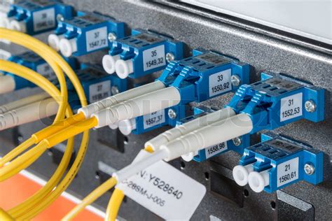 Fiber Network Server Stock Image Colourbox