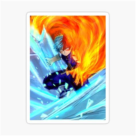 Todoroki Sticker For Sale By Buruzaitama Redbubble