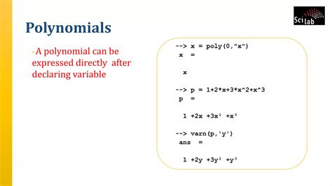 Polynomials In Scilab Pdf