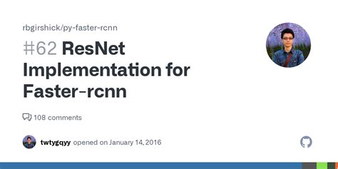 resnet implementation for faster rcnn · issue 62 · rbgirshick py
