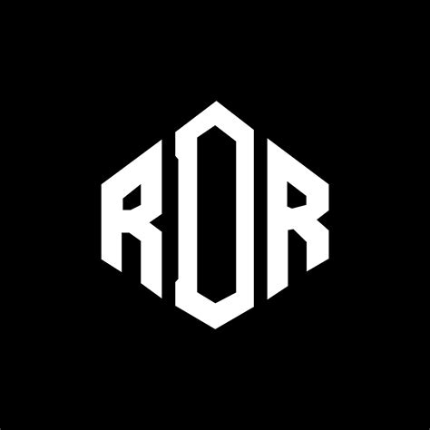 Rdr Letter Logo Design With Polygon Shape Rdr Polygon And Cube Shape