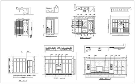 Interior Design Cad Designdetailselevation Collection】residential