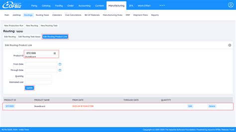 a practical guide to setup routing in apache ofbiz for manufactures in