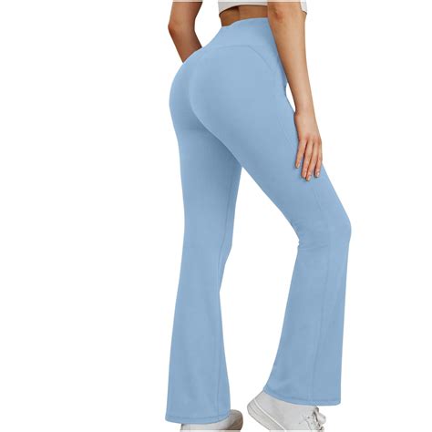 Lenpel Flare Leggings For Women Butt Lifting High Waisted Bell Bottom