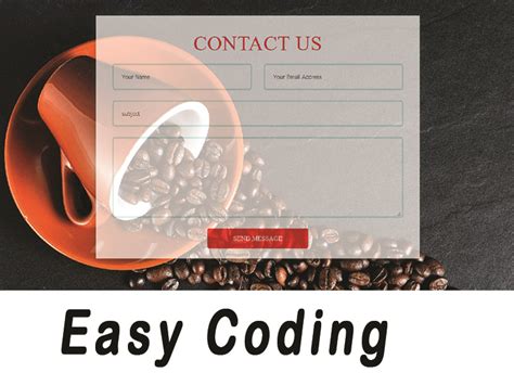 How To Create The Simple Contact Us Form Using Html And Css Source Code