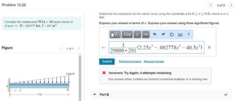 Solved Problem 1222 4 Of 5 Determine The Expression For