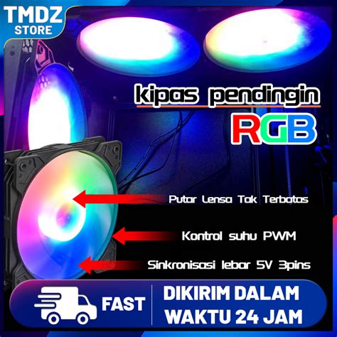 Jual Tmdz Fan Casing Fan Casing 12cm Fan Casing Rgb Kipas Pendingin Hp Shopee Indonesia