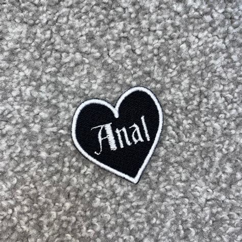 Anal Heart Patch NSFW BDSM Kinky Sex Positive Gay Patch Iron On Feminist Homo Patch