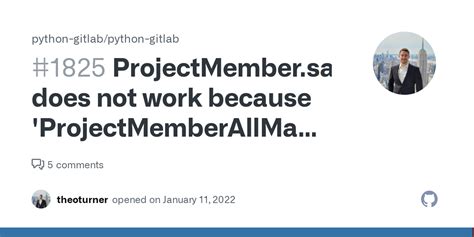 Projectmember Save Does Not Work Because Projectmemberallmanager Object Has No Attribute