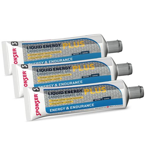 Углеводный гель Sponser Liquid Energy Plus 3x70г купить с доставкой