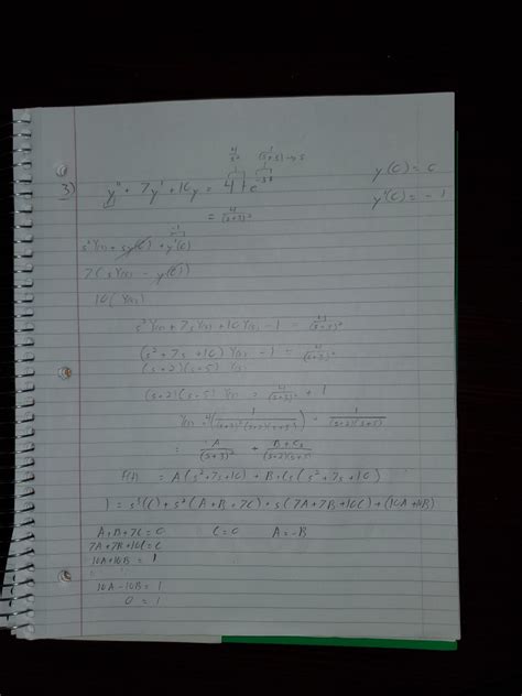 Solved Im Trying Solve An Ivp By Using Laplace