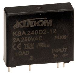 I Autoc Kudom KSA240D2 12 PCB SSR 9 15VDC Input 48 280VAC 2A Load