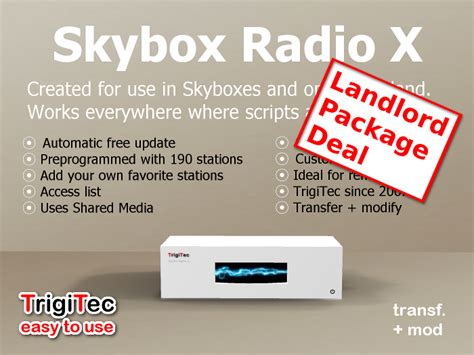 Second Life Marketplace Skybox Radios