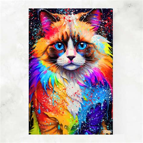 Ragdoll Fantasy Art Damier