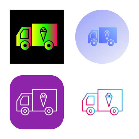Icecream Van Vector Icon 34145809 Vector Art At Vecteezy
