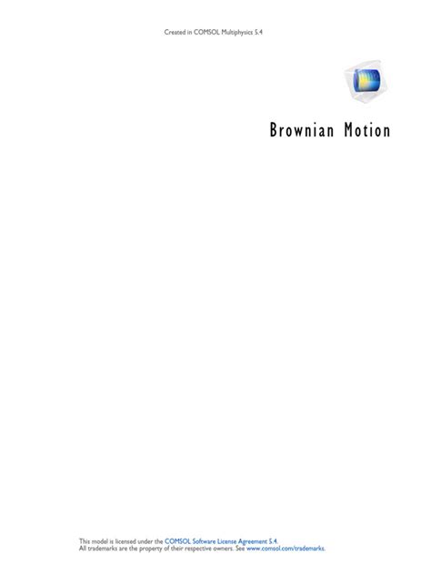 Models Particle Brownian Motion Pdf Brownian Motion Diffusion