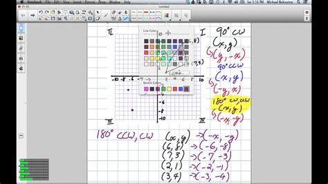 Rotation Of 180 Degrees By Coordinates Grade 8 Nelson Lesson 73 3 9