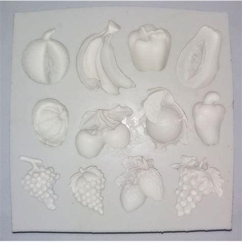 Molde De Silicone Frutas Confeitaria E Biscuit Shopee Brasil