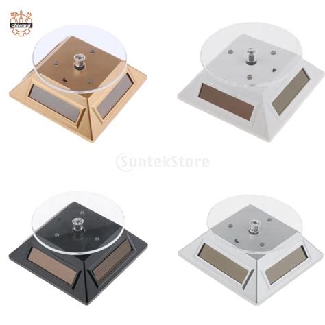 Giá đỡ Màn Hình Xoay Bàn Xoay Chạy Bằng Năng Lượng Mặt Trời And Đồng Hồ