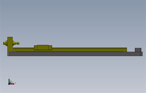 No 000035气缸直线运动机构 SOLIDWORKS 2010 模型图纸下载 懒石网