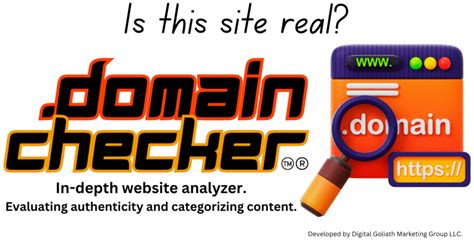 Is It A Real Site Domain Checker Digital Goliath Marketing